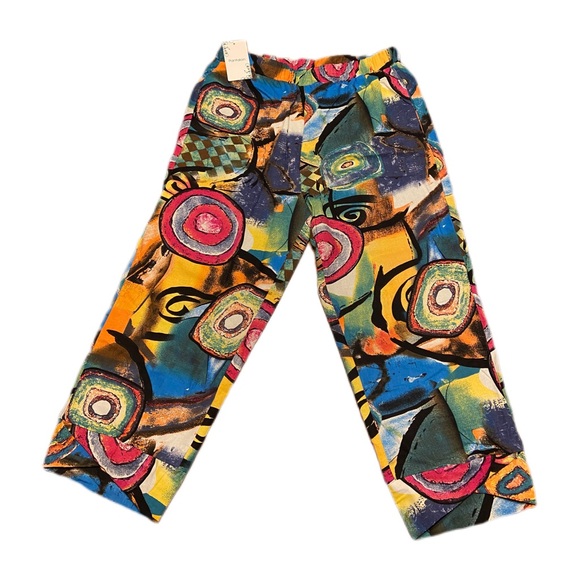 Pantalon | Pants & Jumpsuits | Nwt Pantalon Abstract Crops Size Xl ...